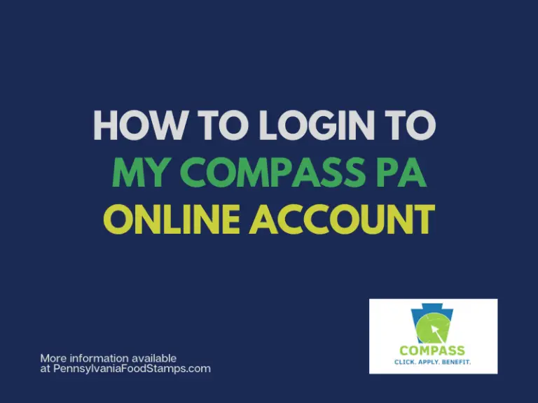 How to Create My COMPASS PA Account - Pennsylvania Food Stamps